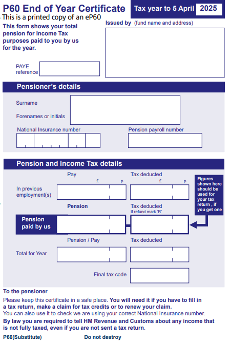 2024/2025 P60 design – PAYadvice.UK