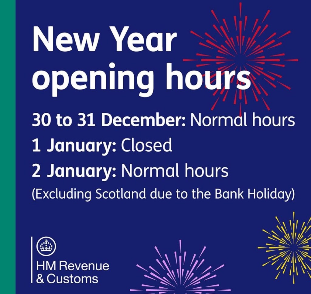 HMRC Christmas and New Year opening times – PAYadvice.UK